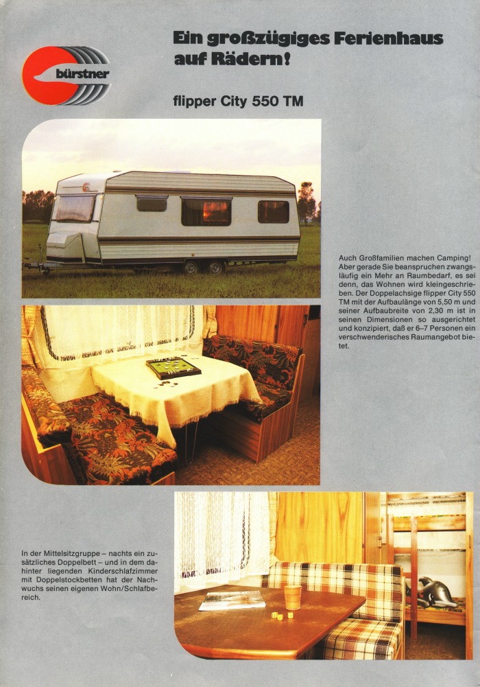 Caravane Burstner City 1983