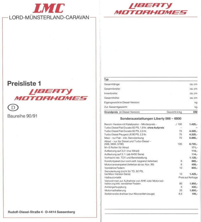 LMC 1991Liberty WoMo